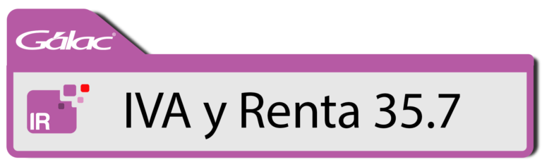 Disponible la nueva versión 35.7 del sistema IVA y Renta - Gálac: Soluciones Financieras ...